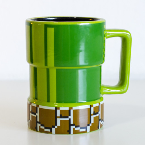 Super Mario Sewer Pixel 3D Šolja | Pokloni.COM